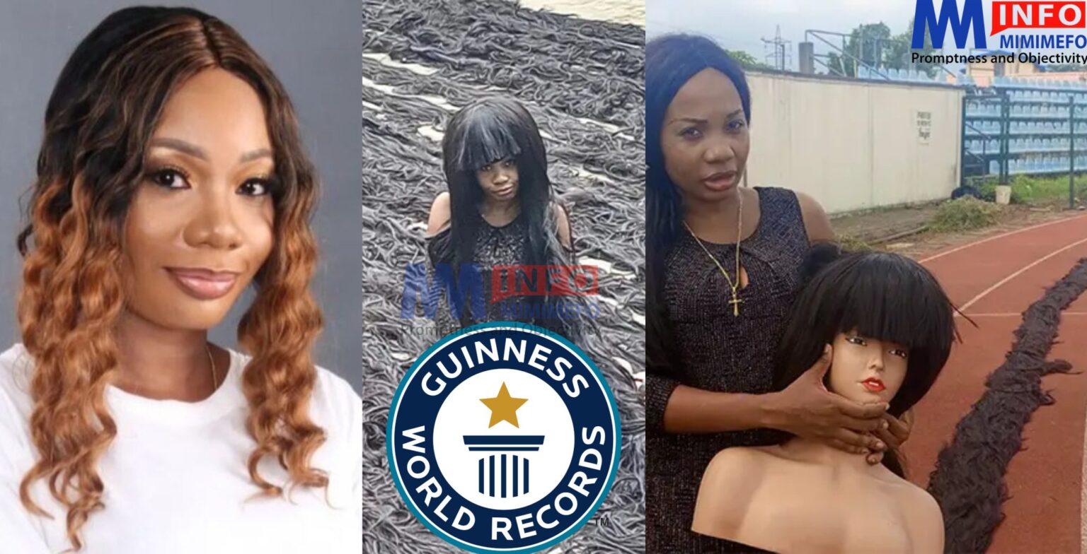 Guinness World Record: Nigerian achieves longest wig ever recorded ...